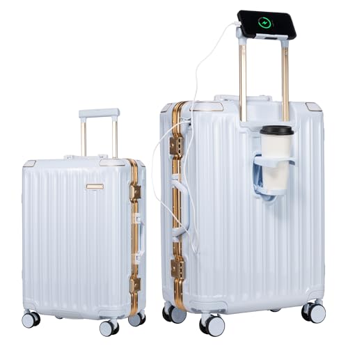 GURAMU スーツケース S M Lサイズ アルミフレーム USBポート付き 機内持ち込み 軽量 耐衝撃 キャリーケース キャリーバッグ ...